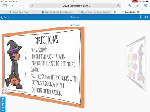 Halloween Articulation Maze Boom Cards™ | Speech Therapy | TPT