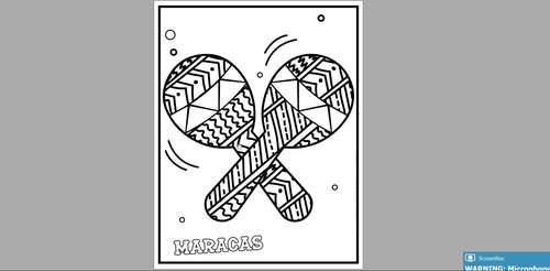Cinco De Mayo Zentangle Mindfulness Coloring Pages - Mexican Fiesta ...