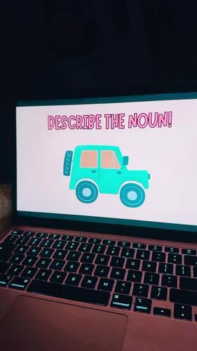 Adjective Editable Slides (Canva Template) by Primary with Ms Poquette