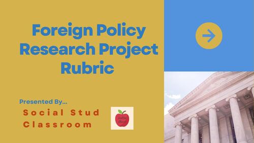 Foreign Policy Research Project Presentation by SocialStudClassroom