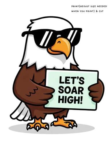 Welcome Eagle Bulletin Board Kit | Editable Back-to-School Classroom Decor