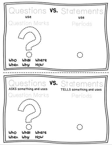 Question Marks and Periods (Special Education) by Teaching's Fun