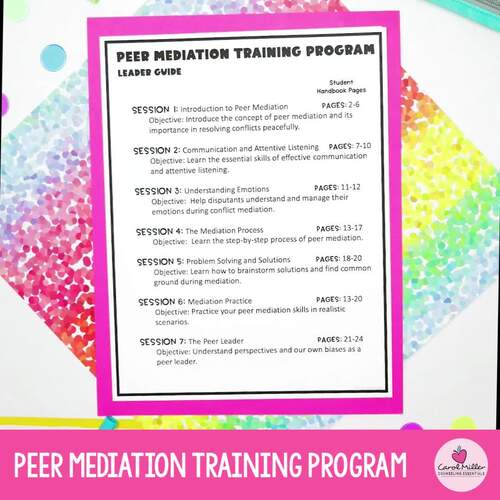 Peer Mediation Training Program | Restorative Practices | TPT