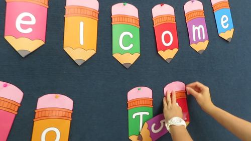 Editable Pencil Bunting by Sunflower Creative Teaching Resources