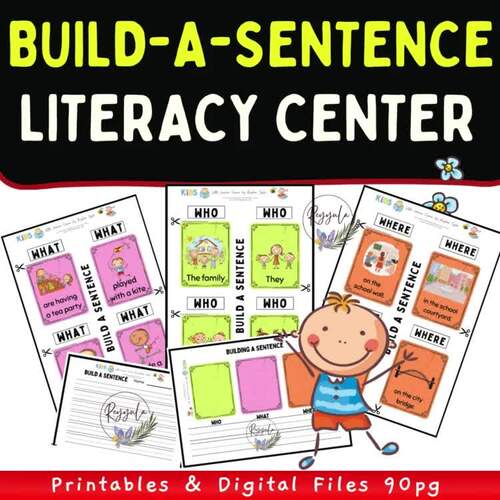 Sentence Building Kindergarten & 1st Grade- Sentence Structure-Sentence ...