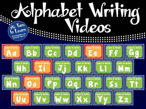 BUNDLE of Alphabet Writing Videos for Google Classroom (Distance Learning)