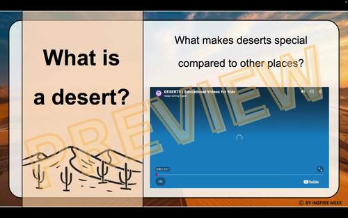 The Desert Biome Virtual Field Trip/ NO PREP Activity Printable Digital ...