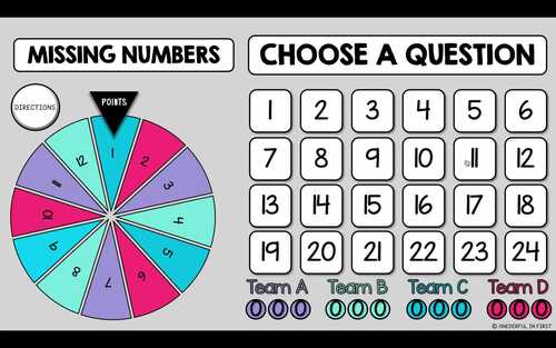 Missing Numbers To 120 - PowerPoint Game by ONEderful In First | TPT
