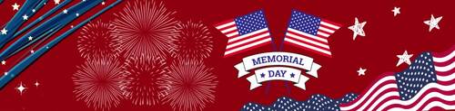 Memorial Day ANIMATED Virtual BANNERS | ANIMATED GOOGLE CLASSROOM HEADERS