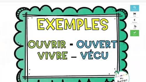French Past Tense BOOM CARDS Passé composé SET 2 by Digital For French