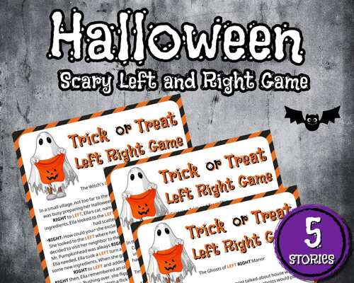 Left and Right Halloween Game by The Game Room Party Games | TPT