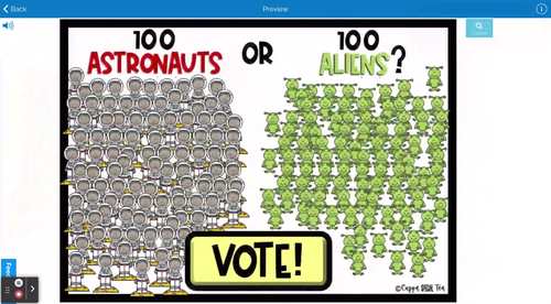 Class Vote 100th Day of School Game BOOM™ Cards by Cuppa Special Tea