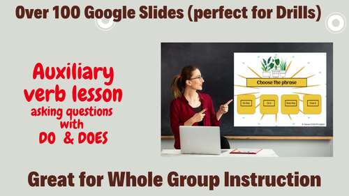 Auxiliary Verb Lesson Do and Does GOOGLE SLIDES and BOOM CARDS | TPT