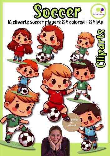 Soccer | Clipart set no. 3 | football | cliparts | Illustrations ...
