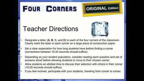Four Corners - Ice Breaker | TPT