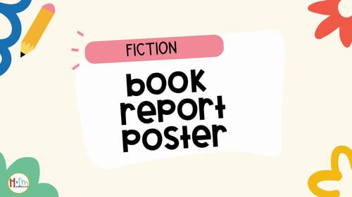 Book Report Poster Project │Novel Study Bulletin Board │Fiction Book ...