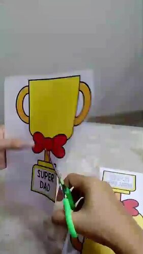 Trophy Fathers Day Craft Writing Activities 2nd 3rd 4th Grade | TPT