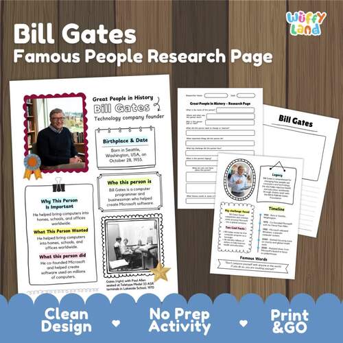 Bill Gates Research Project | Famous Inventors Biography | STEM Technology