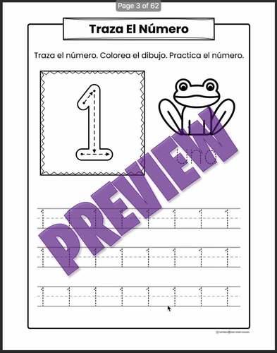 Números 1-20 Práctica Spanish Numbers 1-20 | PreK | Kindergarten | 1st ...