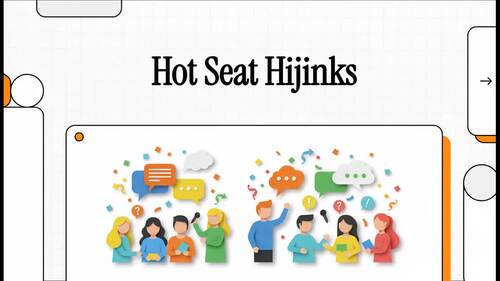 Hot Seat Hijinks Icebreaker Game by Z K | TPT