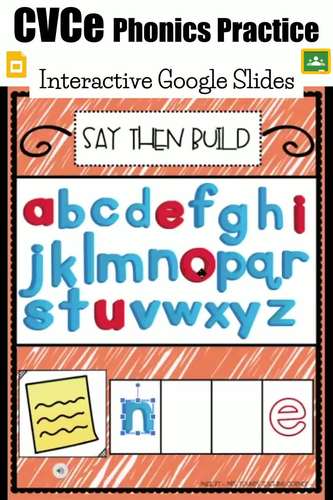 Distance Learning: CVCe Phonics Practice - Interactive Google Slides