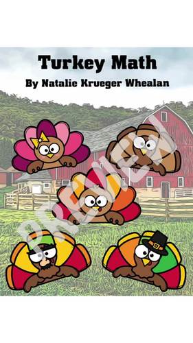 Math with Turkeys, counting, tracing, cutting and pasting | TPT