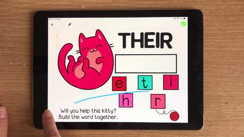 Sight Word Practice Kindergarten Tricky Words Seesaw Activities | TPT