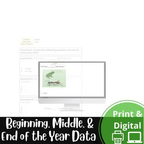 1st Grade Back to School Math Year Test Engage NY {Eureka} Digital ...