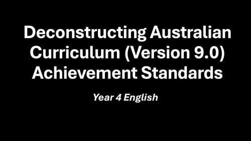 Deconstructing the Australian Curriculum (Version 9.0) Achievement ...