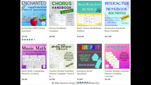 Entire Store! BUNDLE of 80+ Music Worksheet Resources for K-12 Music ...