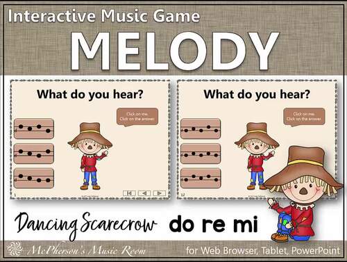 Solfege Fall Music Game & Activity Interactive Melody Game Do Re Mi ...