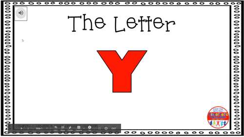 Alphabet Book - Letter Sounds Writing and Tracing Emergent Reader Letter Y