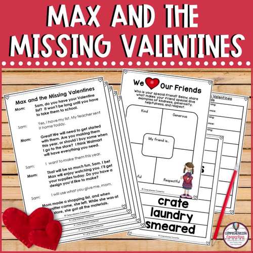 Valentine's Day Partner Play, Valentine's Day Fluency Activity, Readers ...