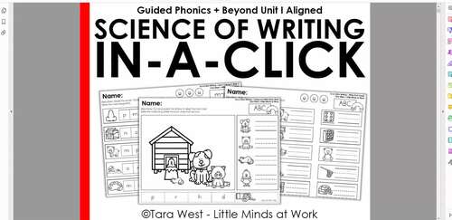 ABCs Science of Writing In-a-Click Printables | TPT