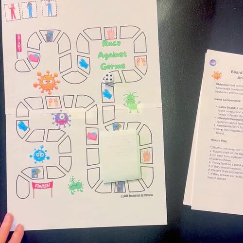 Infection Control Games Duo | Board Game + Escape Room for CNA & Health ...