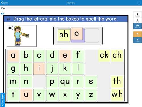 CK or K Spelling Boom Cards Short Vowels | Orton Gillingham Tiles Drag ...