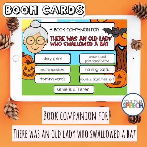 There Was an Old Lady Who Swallowed A Bat Book Companion by GoldieTalks ...