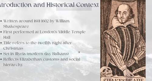 Twelfth Night Bundle (Slideshow w/ ?s, Google Form TEST, Project ...