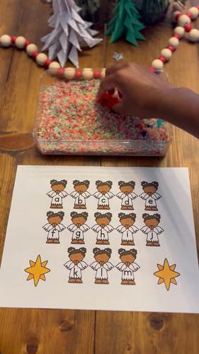 Christmas Angel Letter Matchup - An upper case and lower case matching ...