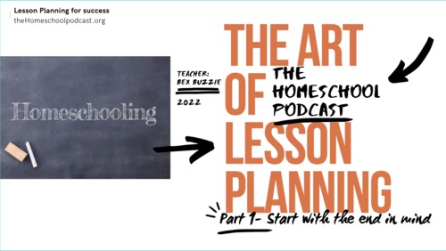 Lesson 1 of 6: The Art of Lesson Planning Course - Start with the end!