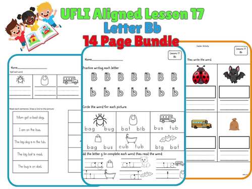 UFLI-Aligned Lesson 17 | No-Prep Phonics Worksheet Packet by Talley Lane