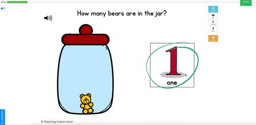 Errorless Learning Counting Teddies Boom Cards by Teaching Autism