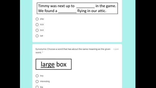 iRead Test Prep *No Prep Google Forms [Distance Learning] | TPT