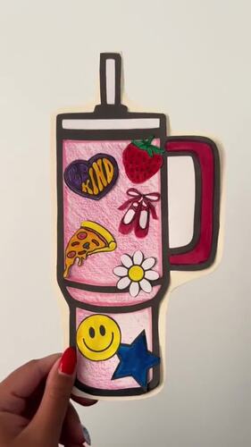 Water Bottle Sticker Art- All About Me- Get to Know you Activity- Back ...
