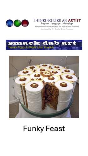 Funky Feast - artists inspired by food - MS by Thinking Like an Artist