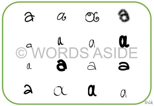 Letters and Numbers Visual Perceptual Cards Mats by Words Aside | TPT