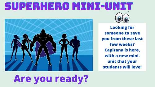 Spanish 1/2 Superheroes Mini-Unit [Digital files included] | TPT