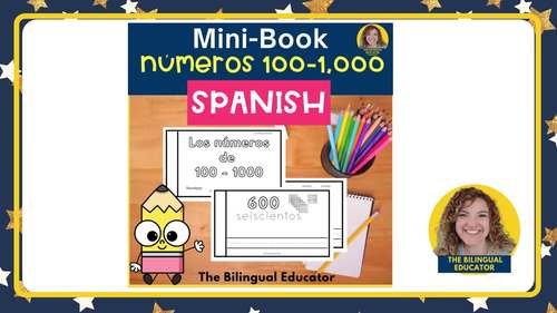 The Numbers 100 - 1000 Mini-Book in Spanish | Los Numeros de 100-1000 ...
