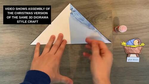 Palm Sunday 3D Bible Craft, Triumphal Entry Easter Sunday School Activity