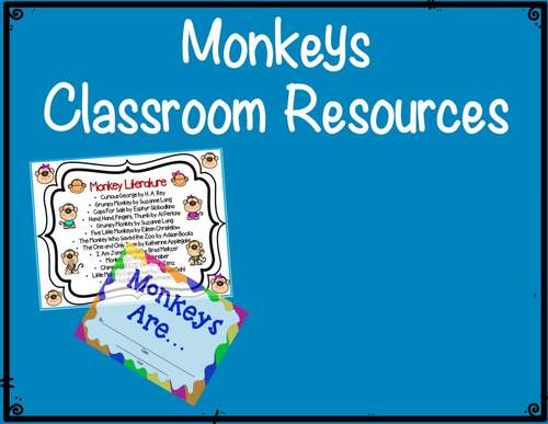 Monkeys Themed Unit: Literacy & Math Centers & Activities | TPT